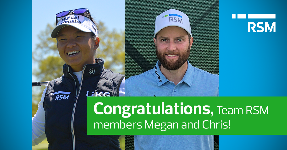 RSM Extends Sponsorship with LPGA Professional Megan Khang and PGA TOUR Professional Chris Kirk